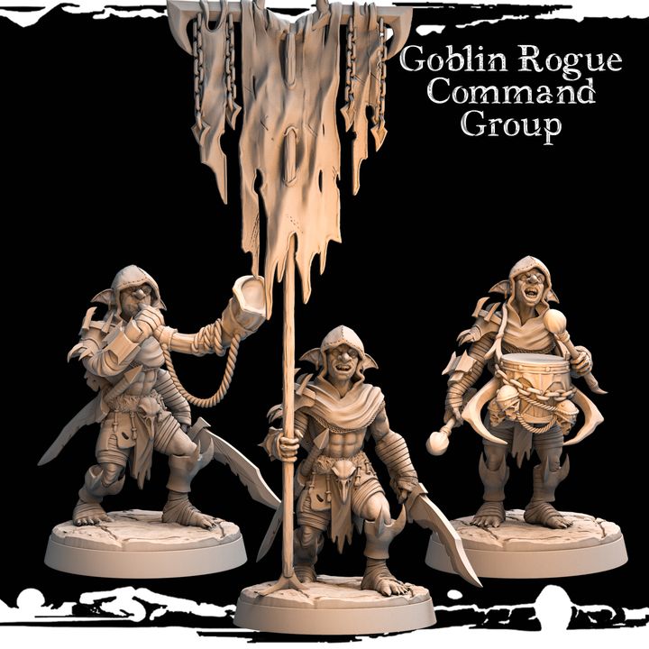 3D Printable Command Group - Goblin Rogue - 3 variations - Army of Darkness: Greenskins by ...